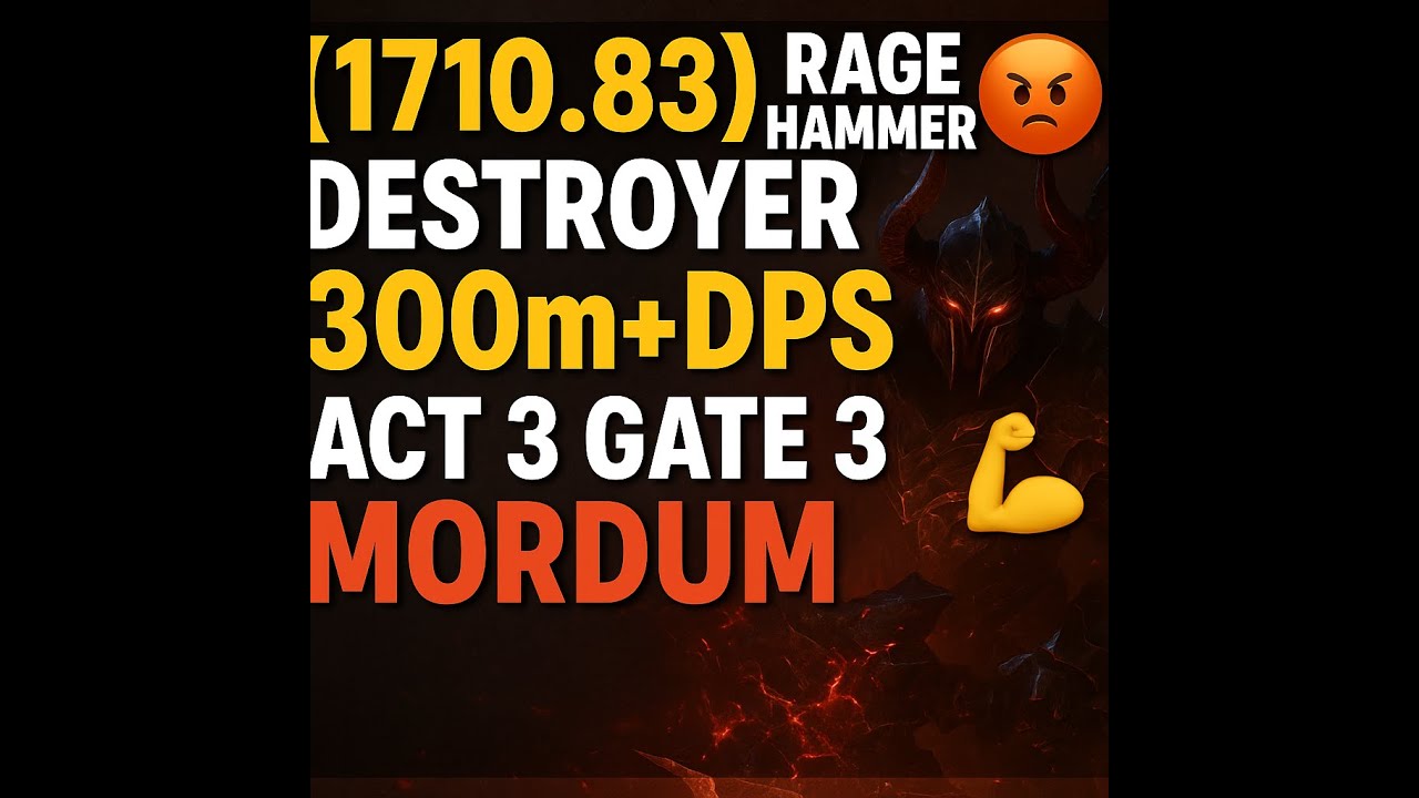 (1710.83) Lost Ark Rage Hammer Destroyer 300m+ DPS Act 3 Gate 3 Mordum ...
