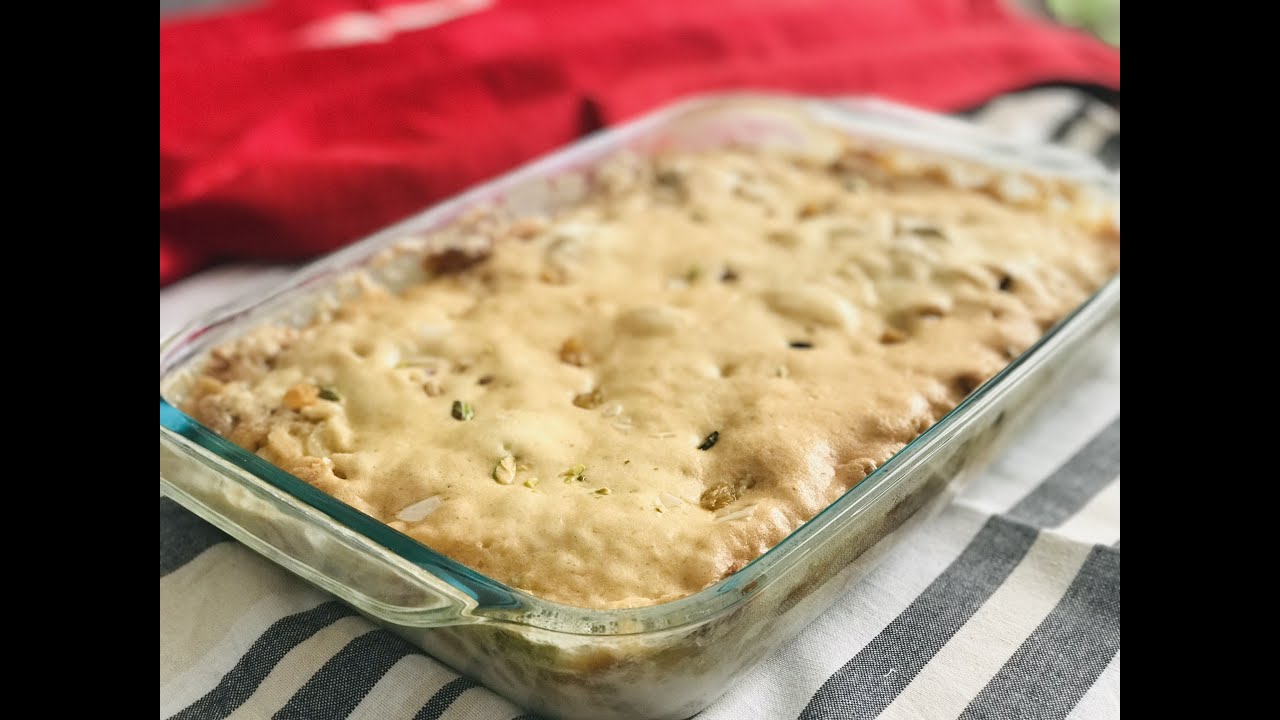 Umm Ali Recipe / Bread pudding (Egyptian Dessert) - YouTube