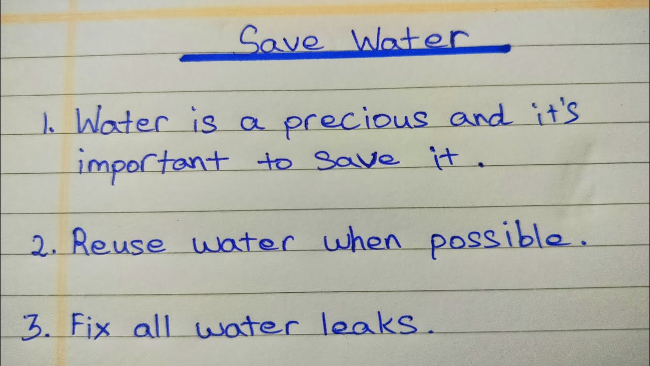 save water essay/ 10 lines on save water/easy essay on save water/how ...