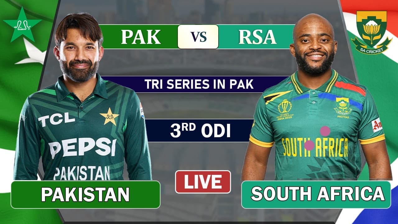 PAKISTAN vs SOUTH AFRICA 3rd ODI TRI SERIES MATCH LIVE SCORES | SA vs ...