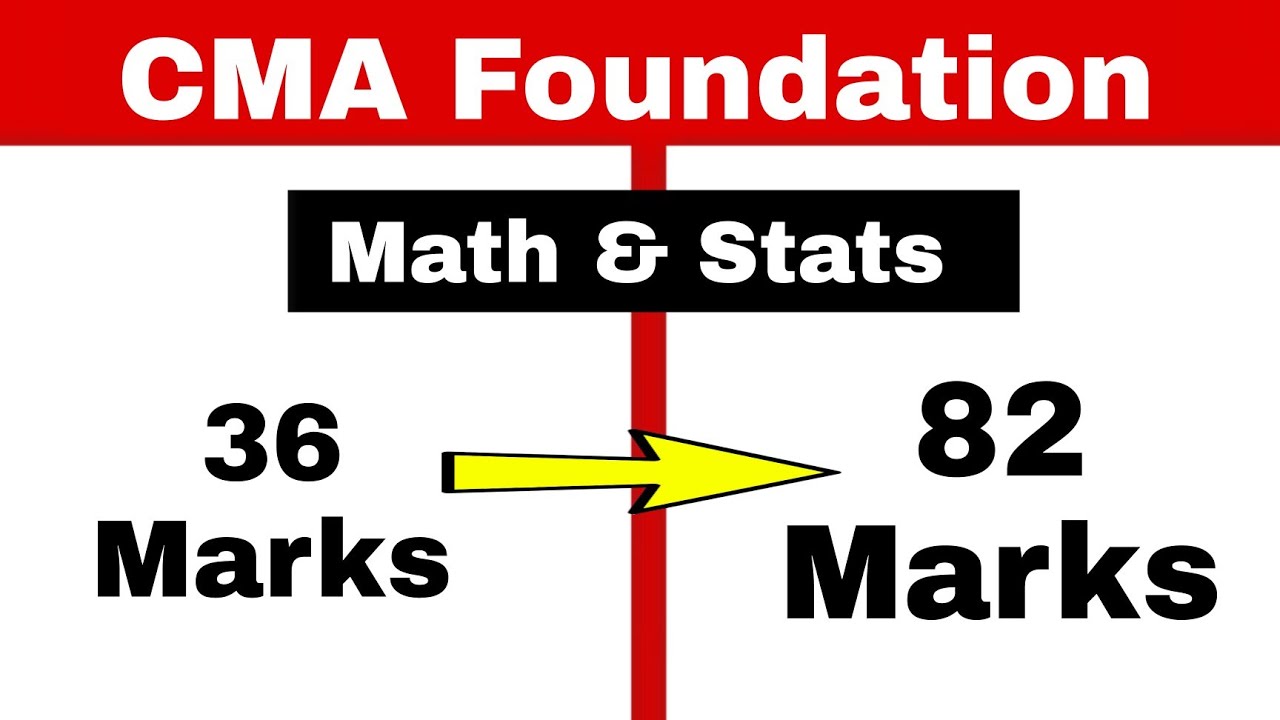 Score 75+ in Math Stats CMA Foundation January 2023 Exam 🔥 Math Stats ...