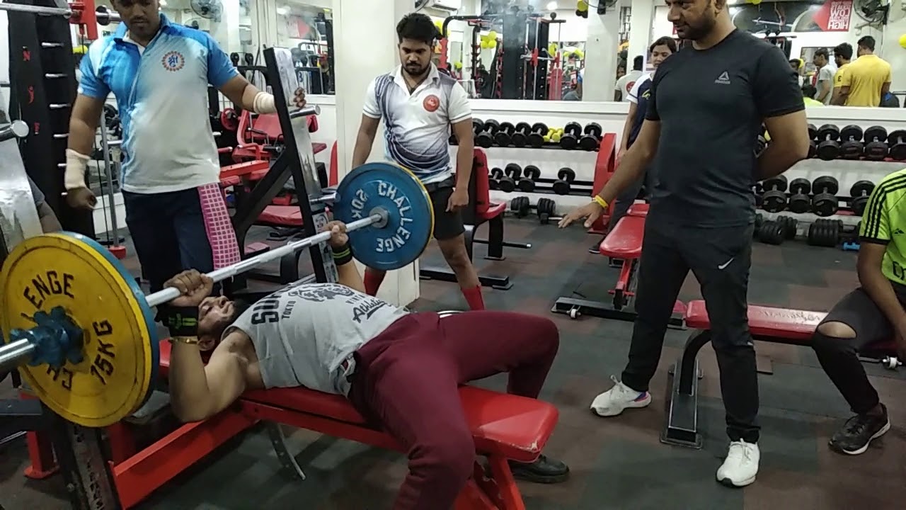 Rohit Dudhal winner in flat bench press competition (80-89kgs) - YouTube