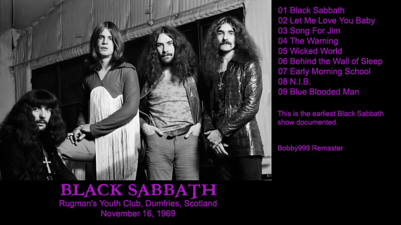 Black Sabbath - 1969.11.16 Scotland Earliest show documented Remaster ...