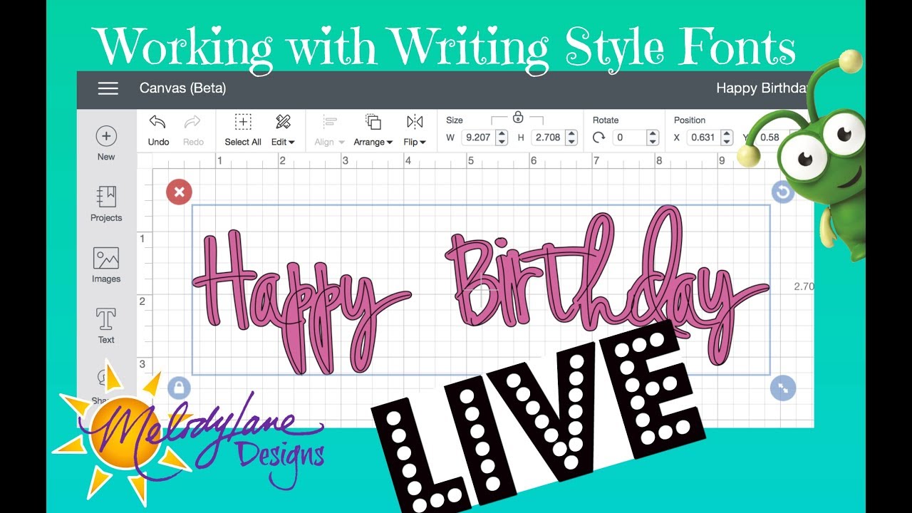 How to write on top of your cut font, using the Heidi Swapp font in ...