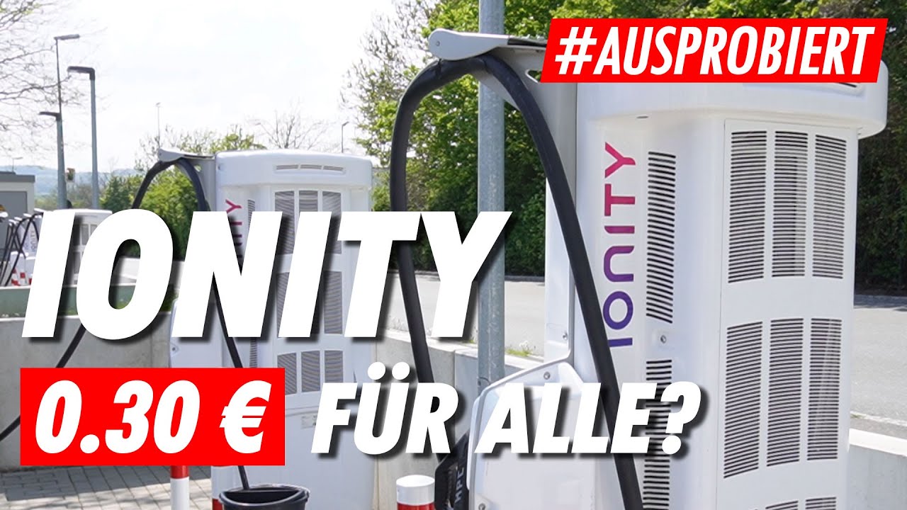 IONITY HPC Ultraschnelllader: Für 30 Cent/kwh laden?! - YouTube