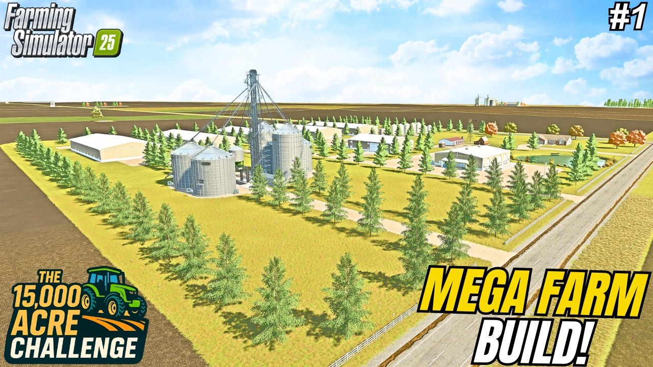 $20 MILLION DOLLAR MEGA FARM BUILD ON A MASSIVE 16X MAP! | 15,000 ACRE ...