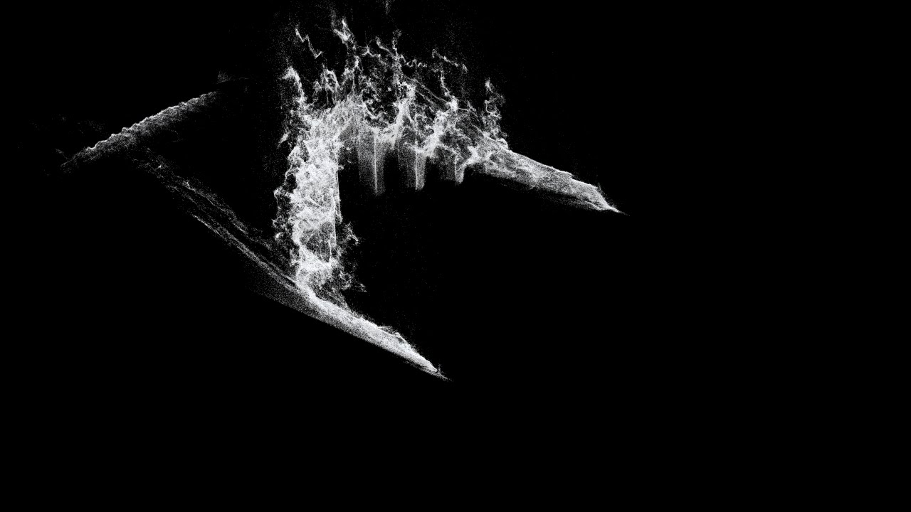 PIC/FLIP Fluid Simulation - Splash with Foam (Particle Only Render ...