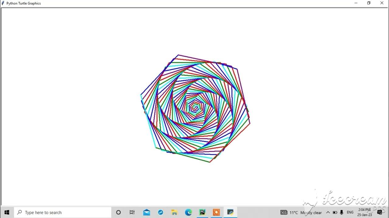draw colourful flower using python turtle 🐢graphic design flower #python #turtle # ...