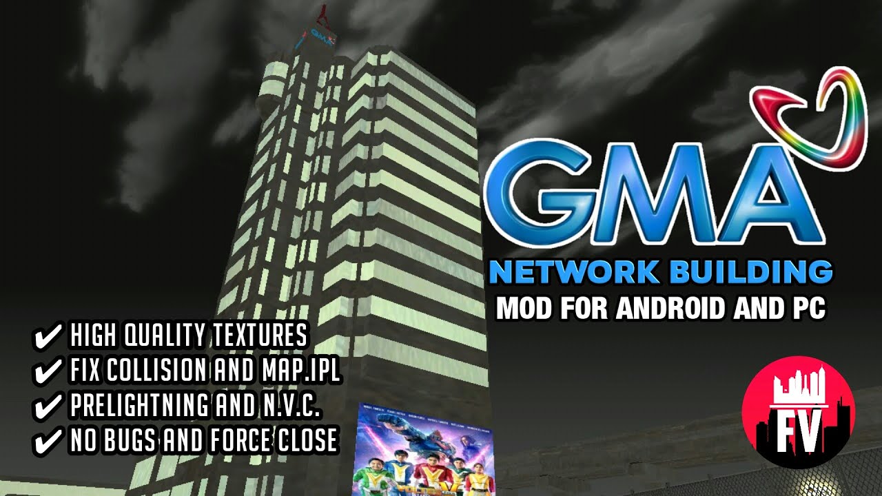 GMA NETWORK BUILDING MOD | KAPUSO TAYO | (GTA San Andreas Android ...