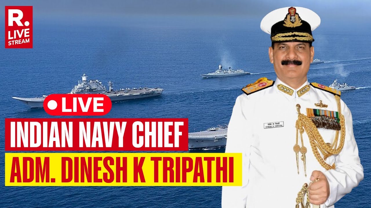 Indian Navy Chief Admiral Dinesh K Tripath At Swavlamban 2024 LIVE ...
