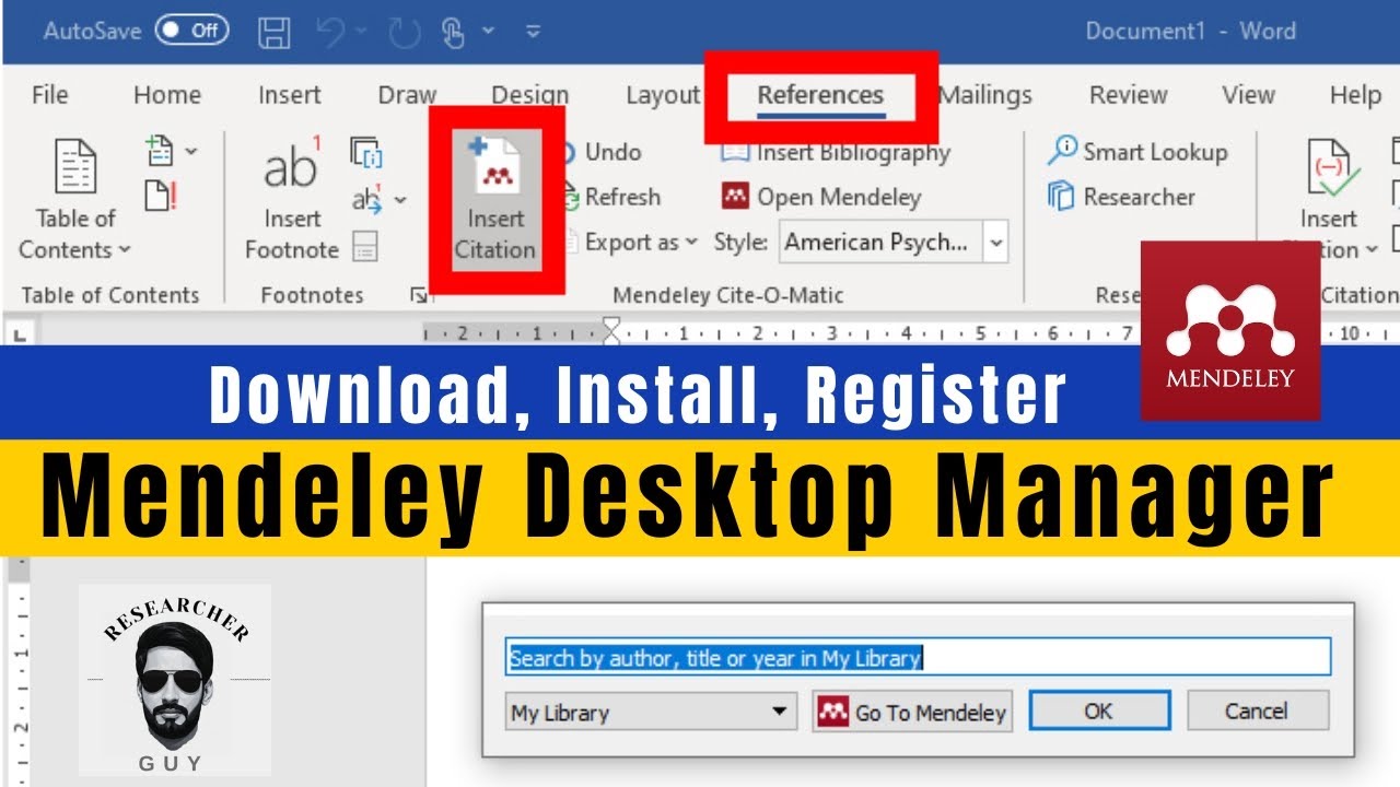How to Download, Install, Register Mendeley Desktop Manager - YouTube