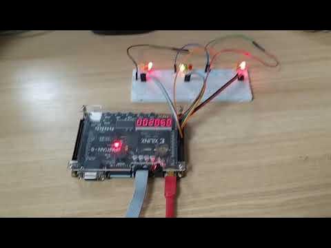 Traffic lights controller using Xilinx FPGA spartan 6 - YouTube