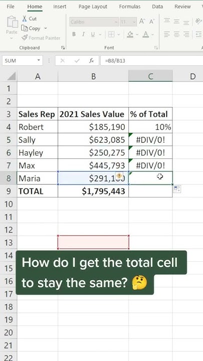 The must know keyboard shortcut for locking cells in Excel! [F4] - YouTube