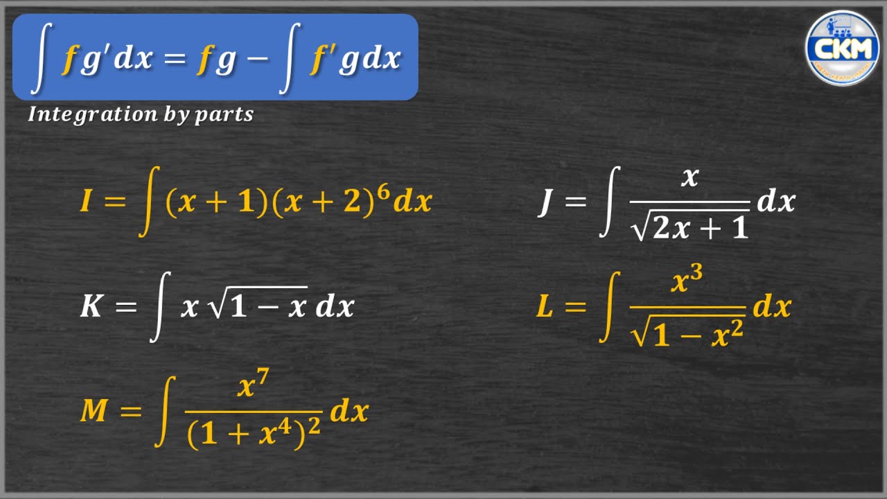 របៀបគណនាអាំងតេក្រាលពិសេសដោយផ្នែក|How to calculate integral by parts ...