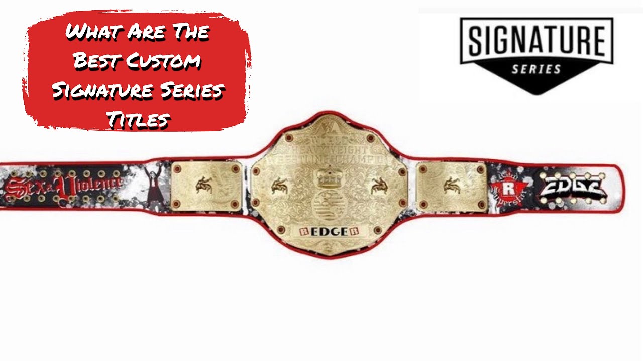 What Are Some Of The Best Custom Signature Series Belt Designs? - YouTube