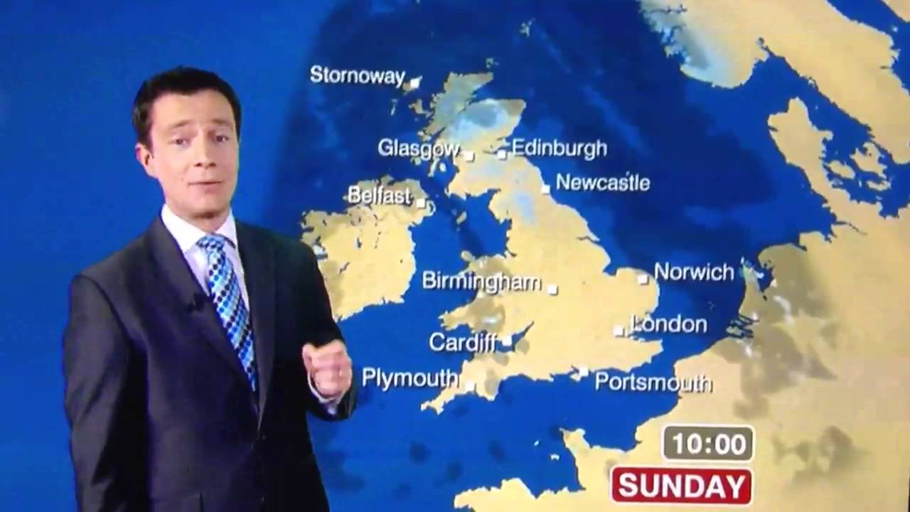 BBC weather man says c*nt - YouTube