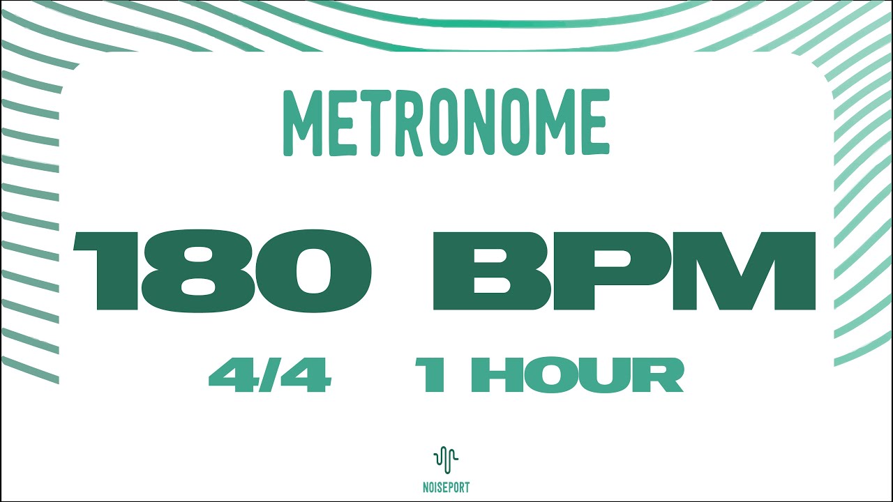 180 BPM Metronome [1 HOUR] - YouTube
