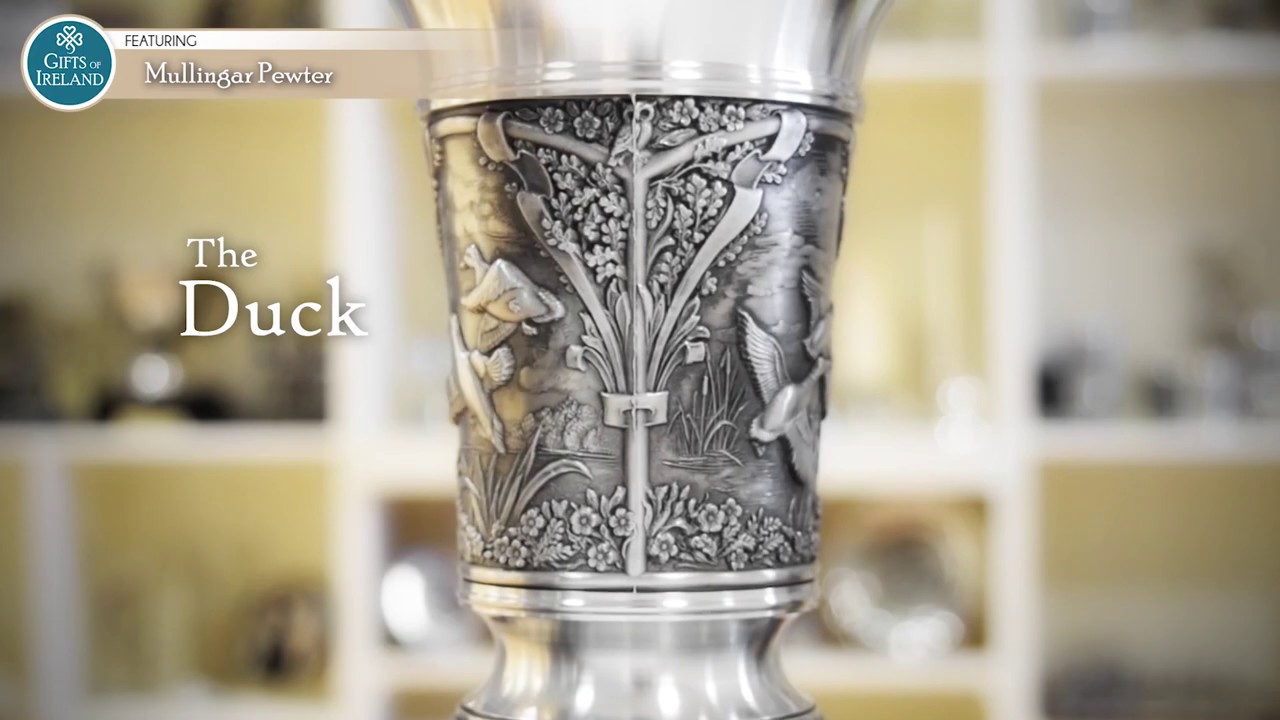 Mullingar Pewter Woodlands Duck Beaker | Gifts of Ireland - YouTube
