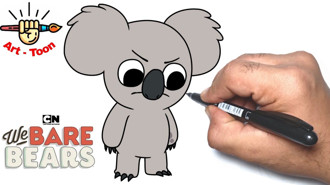 how to draw Nom Nom from we bare bears step by step - YouTube