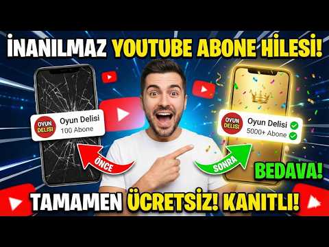 YOUTUBE ÜCRETSİZ ABONE HİLESİ! | YOUTUBE ABONE ARTTIRMA 2026