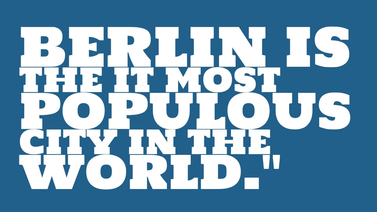 What is the population of Berlin? - YouTube