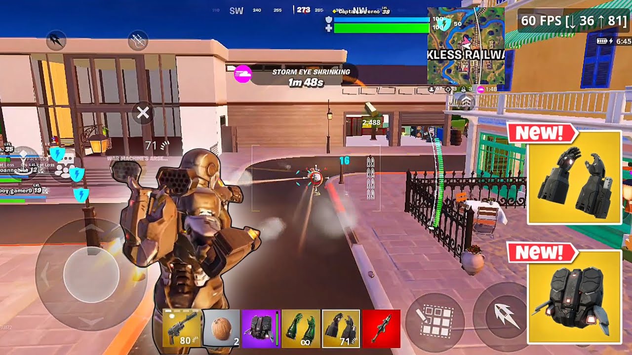 Samsung S23 Ultra 60 FPS Fortnite Mobile Gameplay *I Became the *WAR ...