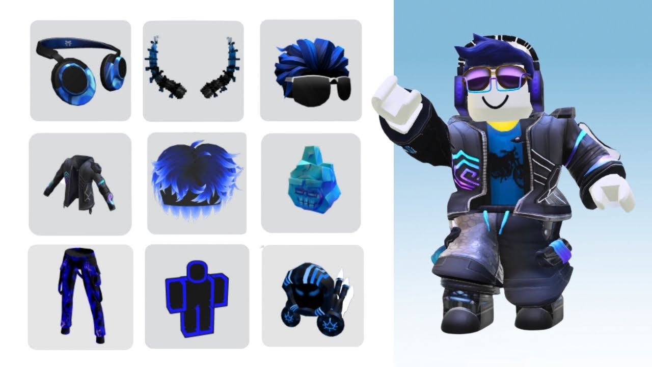 HURRY! FREE ROBUX AND GET 20+ COOL BLUE ITEMS ON ROBLOX 2024 (EASY TO ...