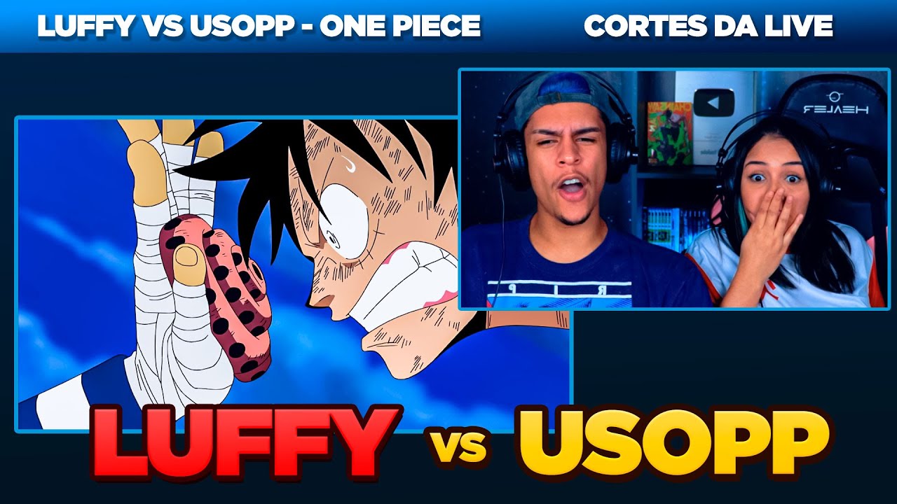 JOUNIN REACT REAGINDO A LUFFY VS USOPP - YouTube