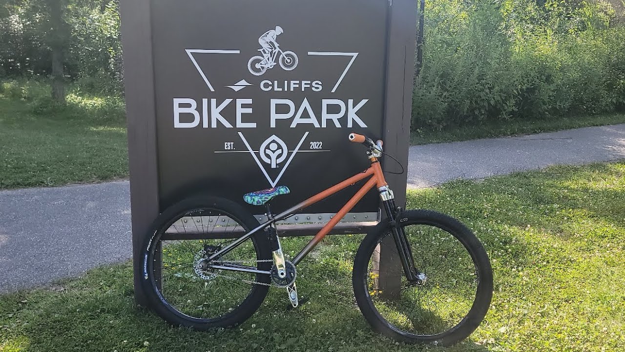 First trip to cliffs bike park in 2025 - YouTube