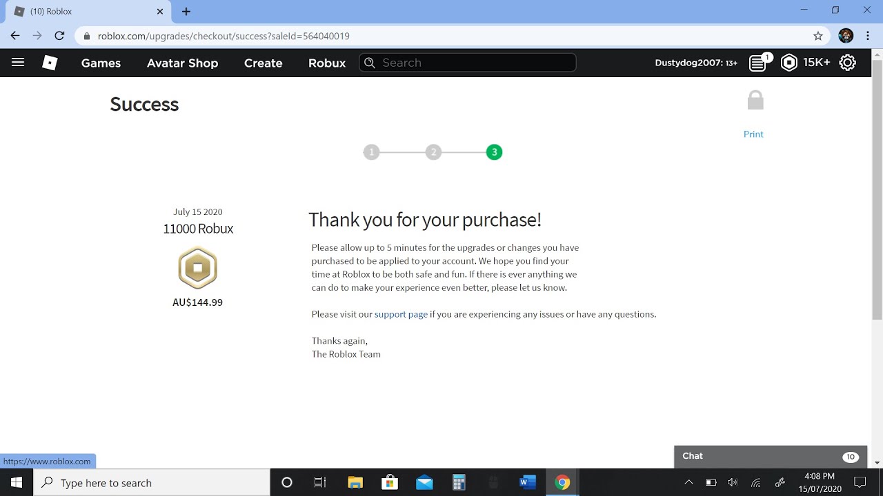 Buying 11,000 robux (i have no life) - YouTube