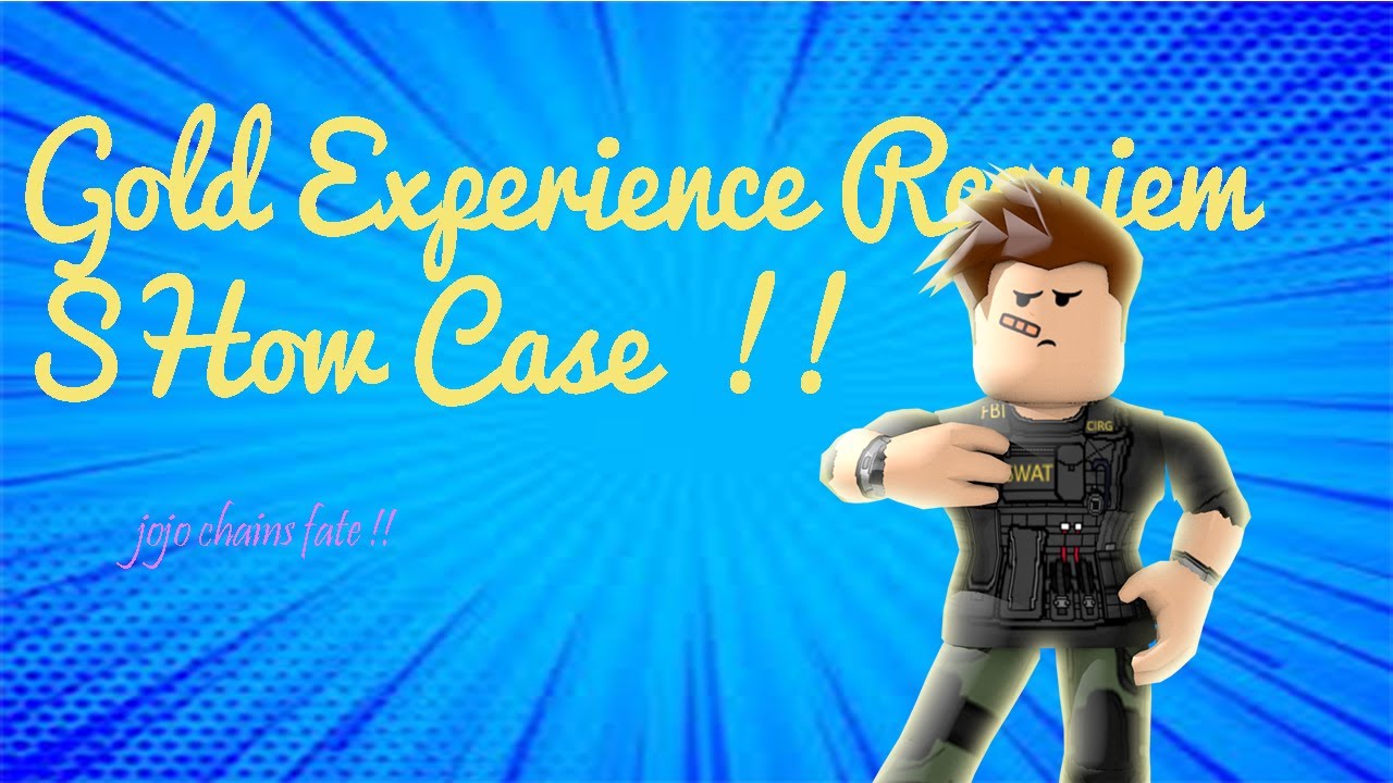 Roblox: Showcase Gold Experience Requiem ! - YouTube