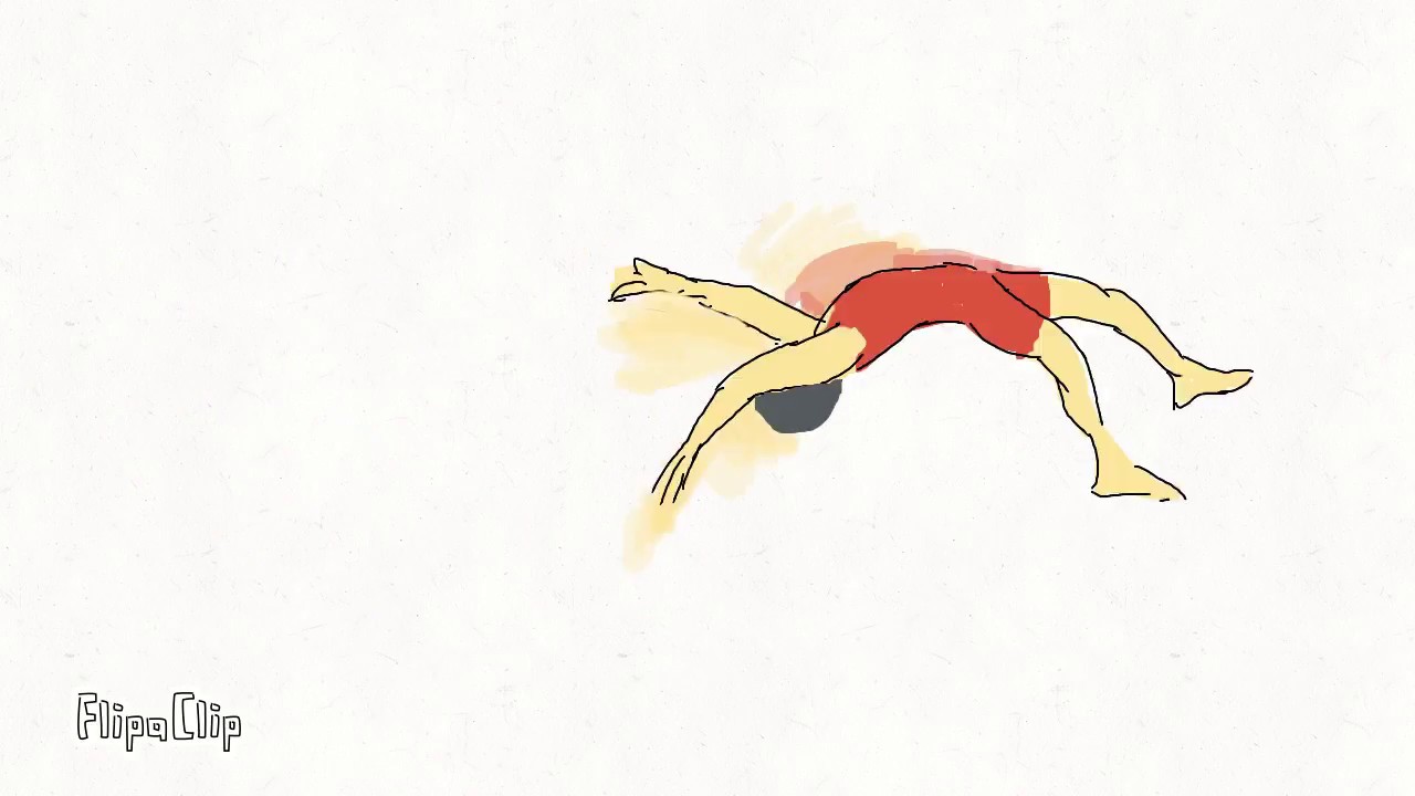 Gymnastic flip frame by frame cartoon with FlipaClip on Ipad pro - YouTube