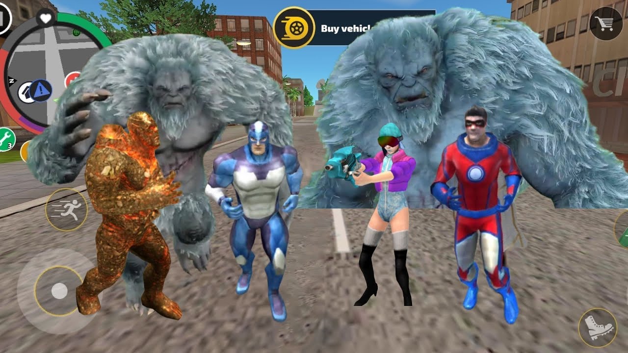 rope hero blue monster in rope hero vice town | rope hero game me blue ...