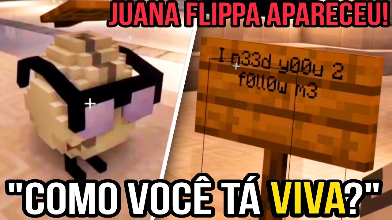 JUANA FLIPPA VOLTOU! OU SERÁ MAIS UM CÓDIGO DESFARÇADO? | MINECRAFT ...