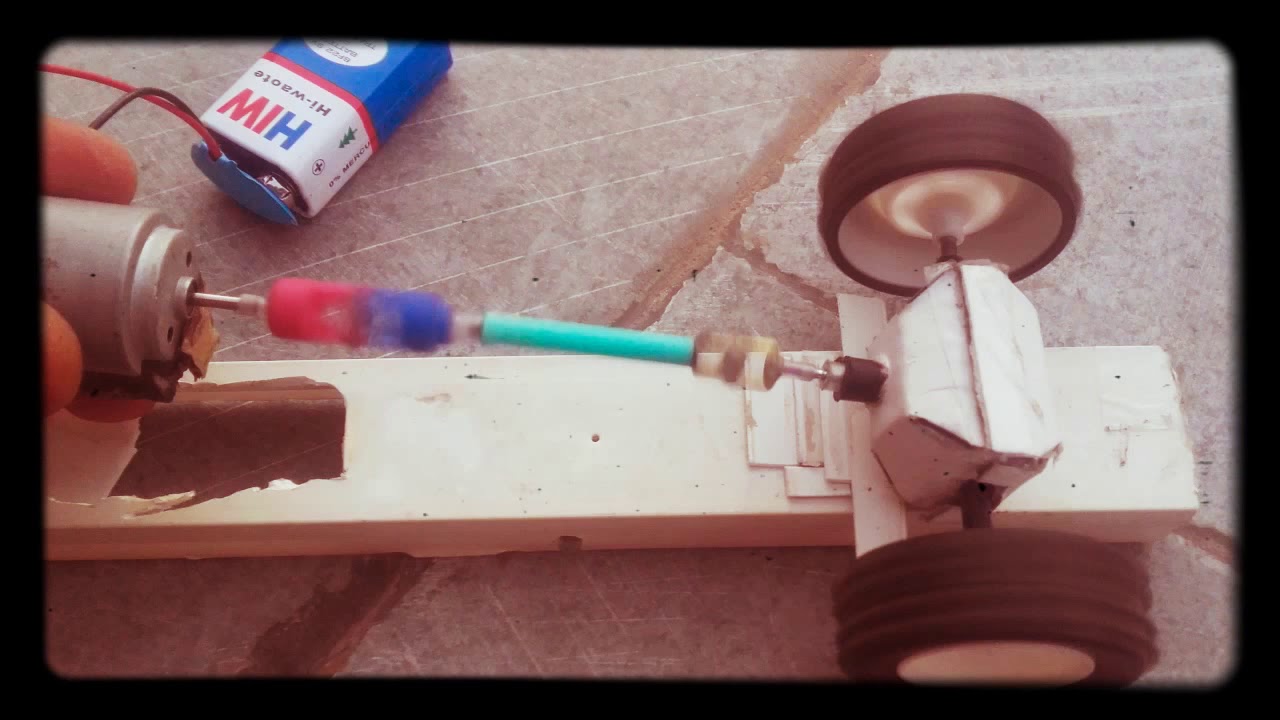 Homemade rear axle for rc car - YouTube