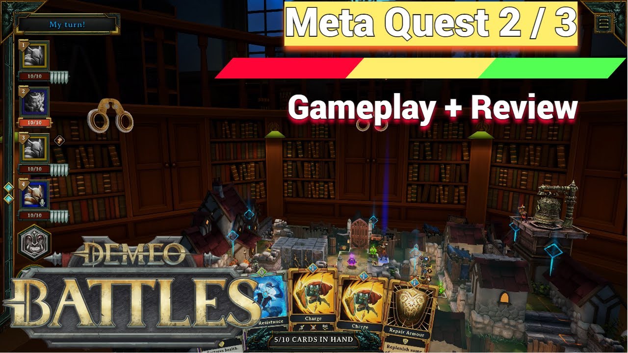 Oculus Meta Quest 2 / 3 Demeo Battles Gameplay + Review - My Favorite ...