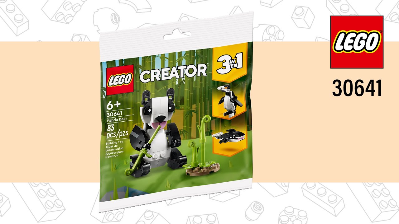 LEGO® Creator 3in1 Panda Bear (30641)[83 pcs] Penguin & Whale Speed ...