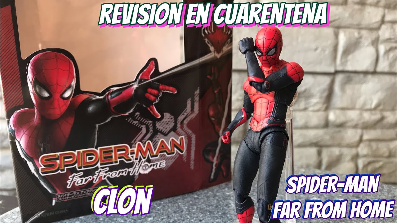 Spider-man Far From Home SH Figuarts Knock Off Clon revisión exclusiva ...
