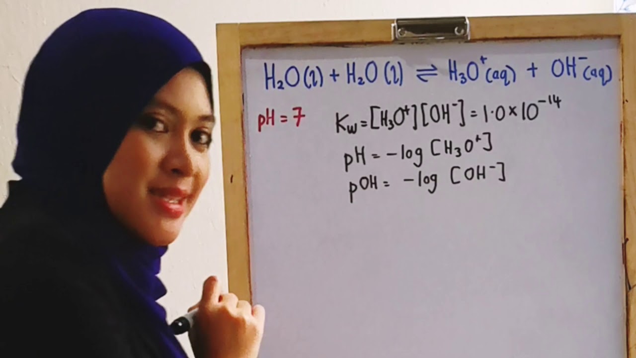 AUTOIONIZATION OF WATER: Kw, pKw, pH, pOH & ACIDITY/ BASICITY OF ...