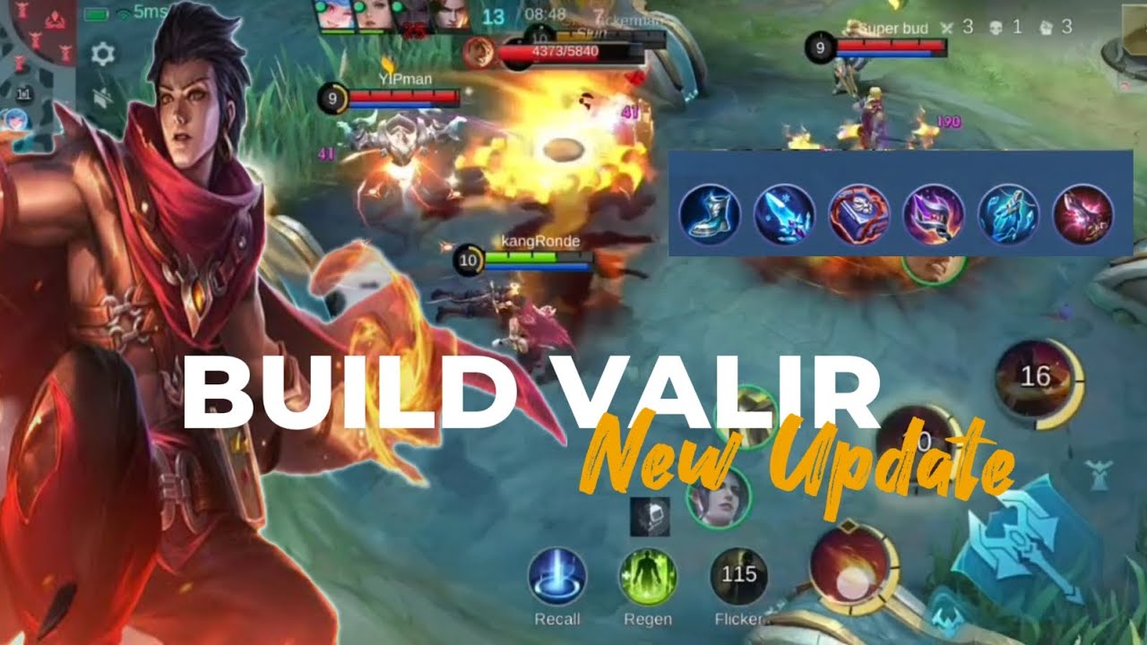 [MOBILE LEGENDS] VALIR COMBO BUILD SPAM BOLA API TERSAKIT!!! NEW SEASON - YouTube