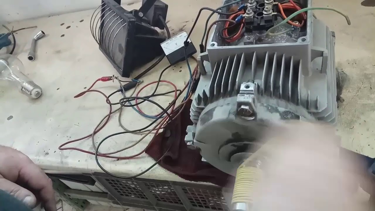 Motor con imanes de neodimio en el rotor , cuerda - YouTube