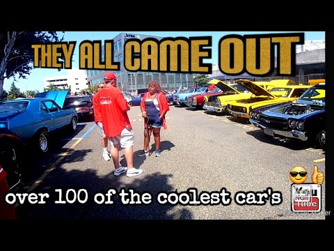 they all came out for this one... super cool car show! - YouTube
