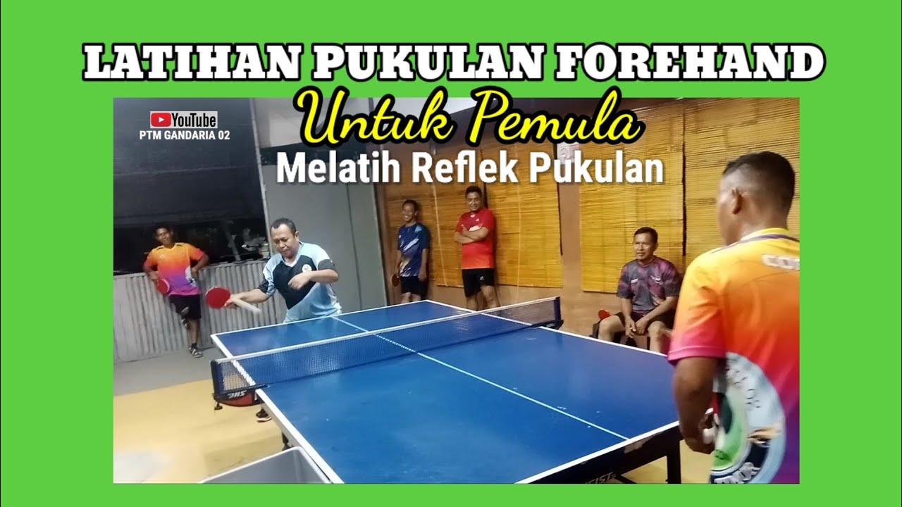 Latihan Reflek Pukulan Forehand Tenis Meja Untuk Pemula - YouTube