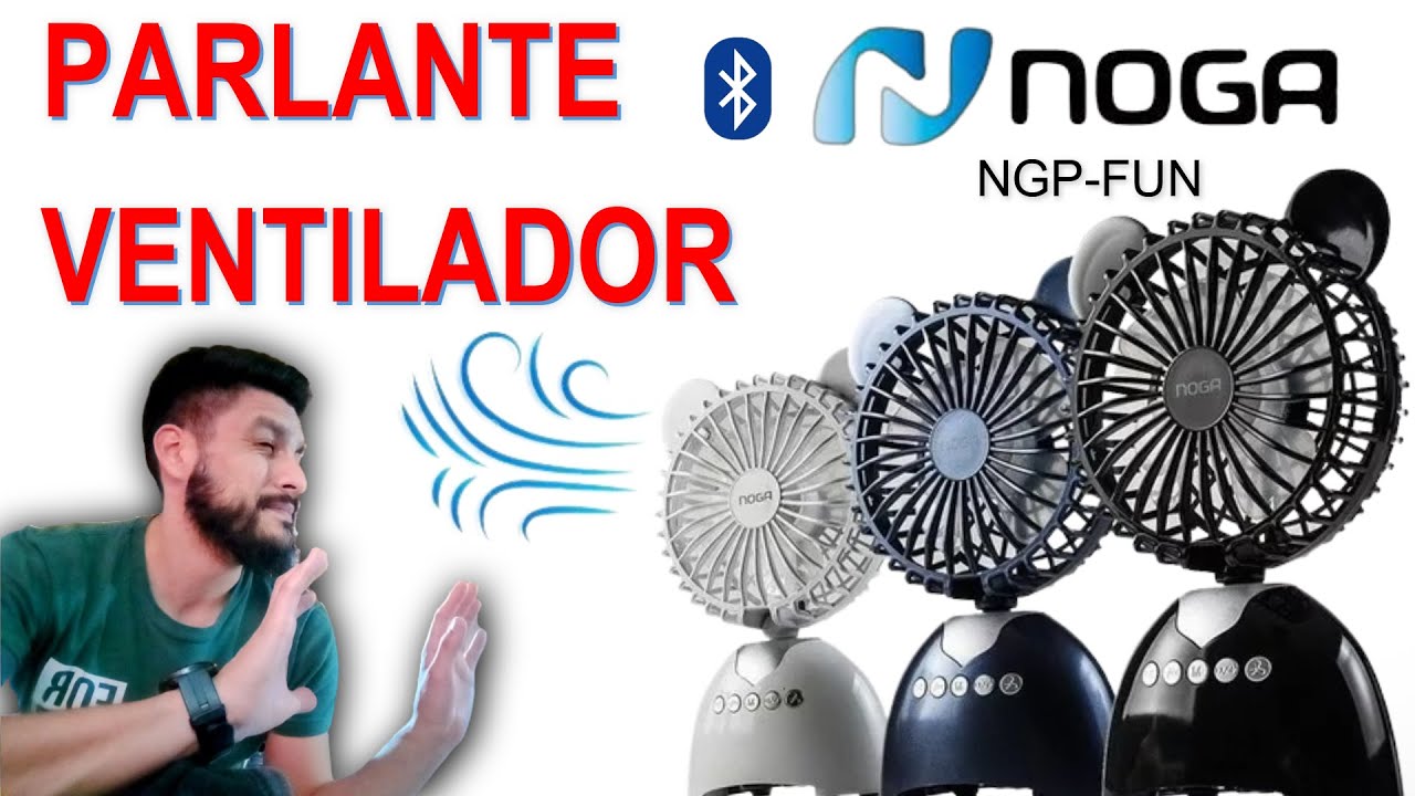PARLANTE con VENTILADOR NOGA (NGP FAN) Unboxing / Review en Español 🔊🌬️ - YouTube