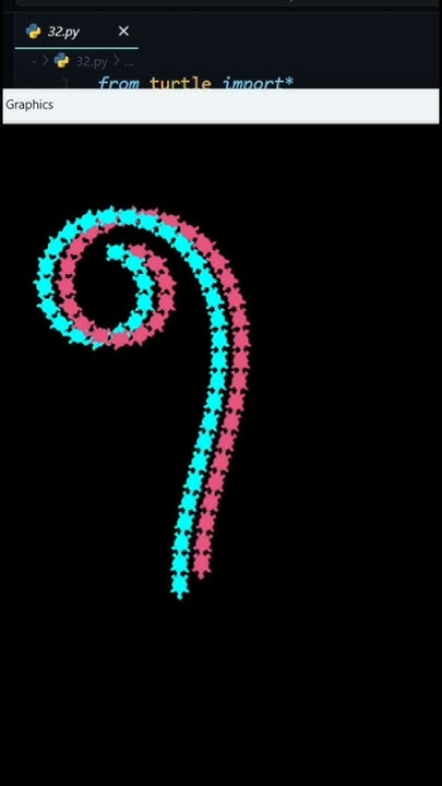 Graphic Animation Part 32 Using Pythonturtle Viralvideo Turtle New