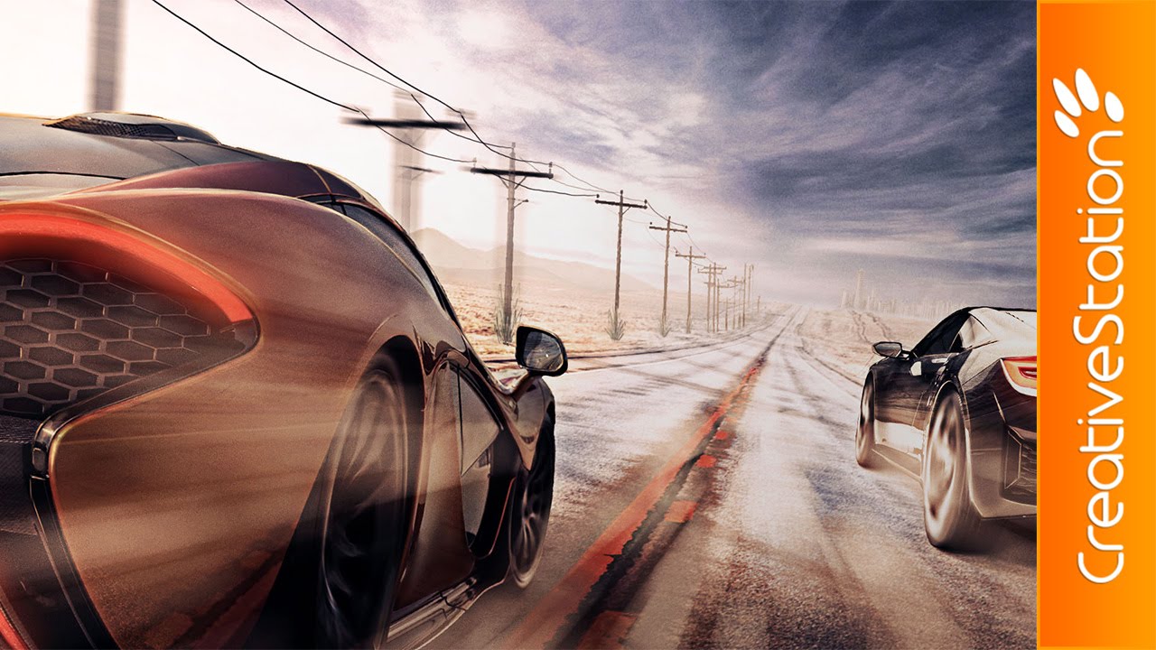 RedLine - Speed art (#Photoshop) | CreativeStation - YouTube