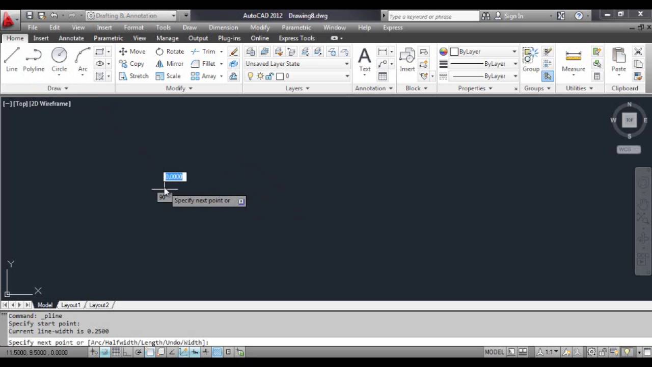 The POLYLINE Command - AutoCAD - YouTube