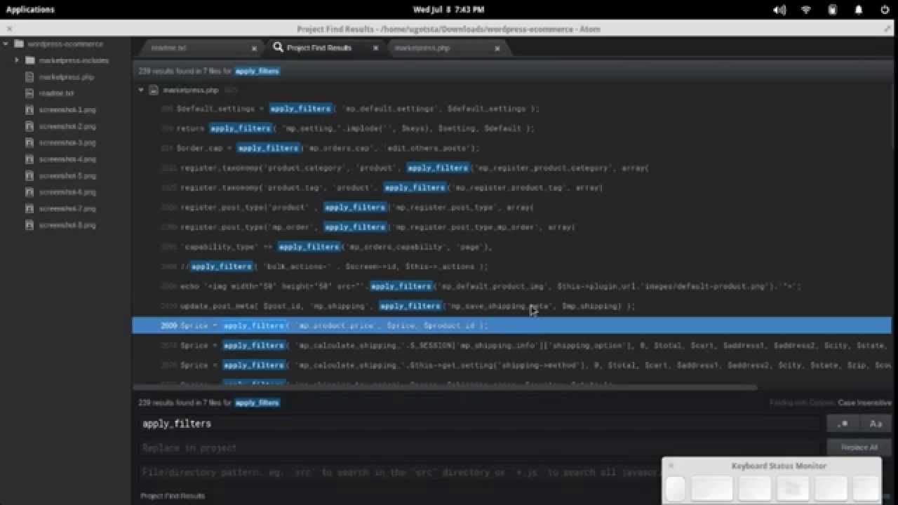 How to find WordPress plugin and theme hooks using Atom editor - YouTube