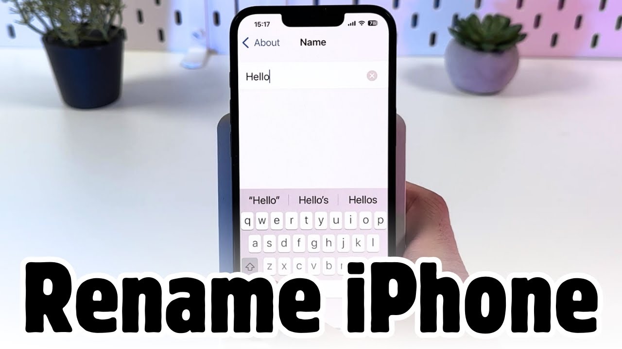 iPhone 16e Tutorial - Simple Steps to Rename Your Device - YouTube