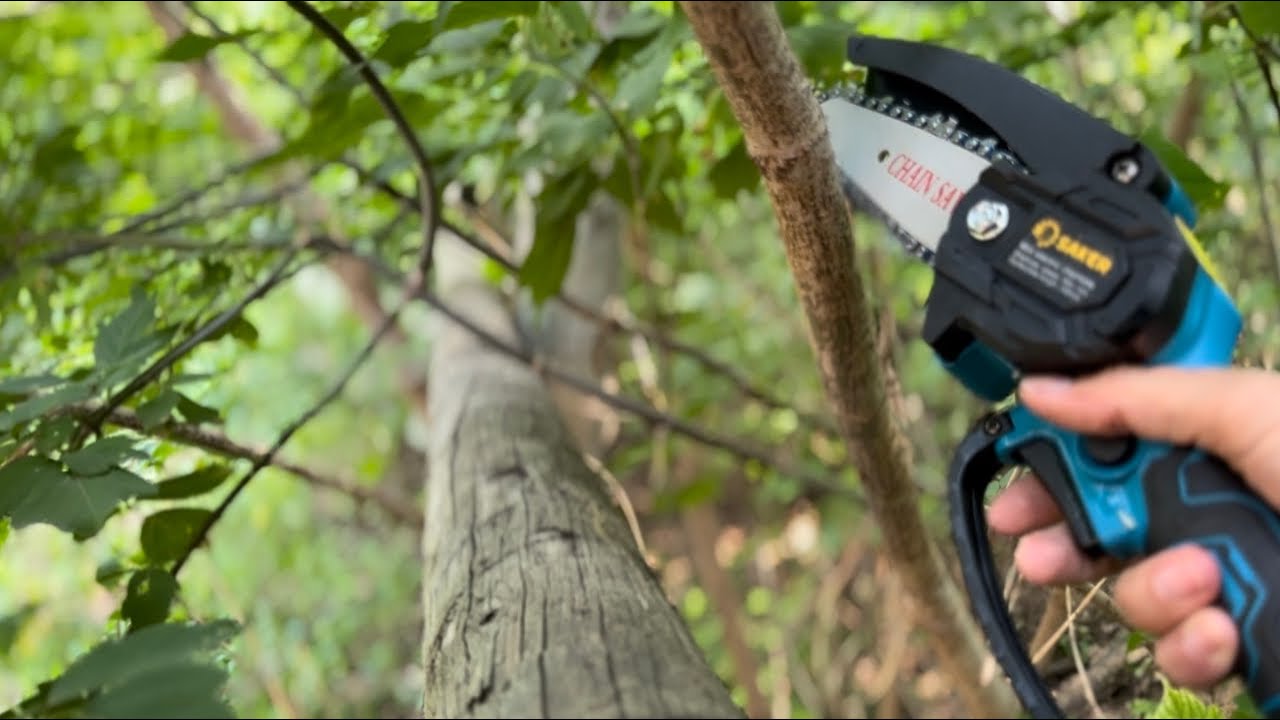 Saker Saves Time! | Unboxing & Review | How to Use Saker Mini Chainsaw ...